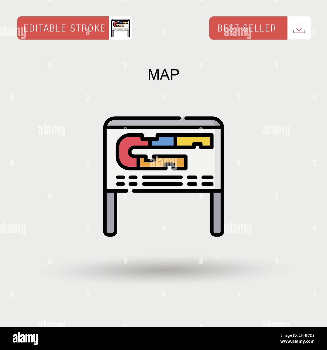 Map Simple vector icon Stock Vector Image & Art - Alamy