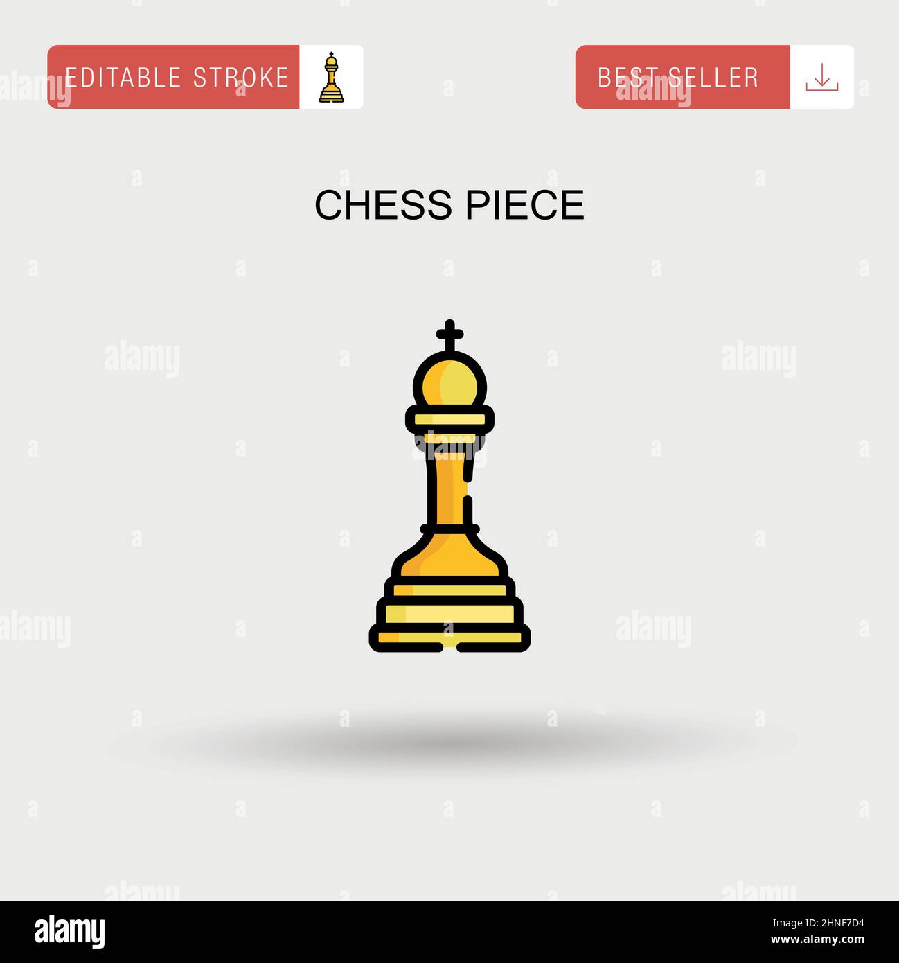 Chess piece Simple vector icon Stock Vector Image & Art - Alamy