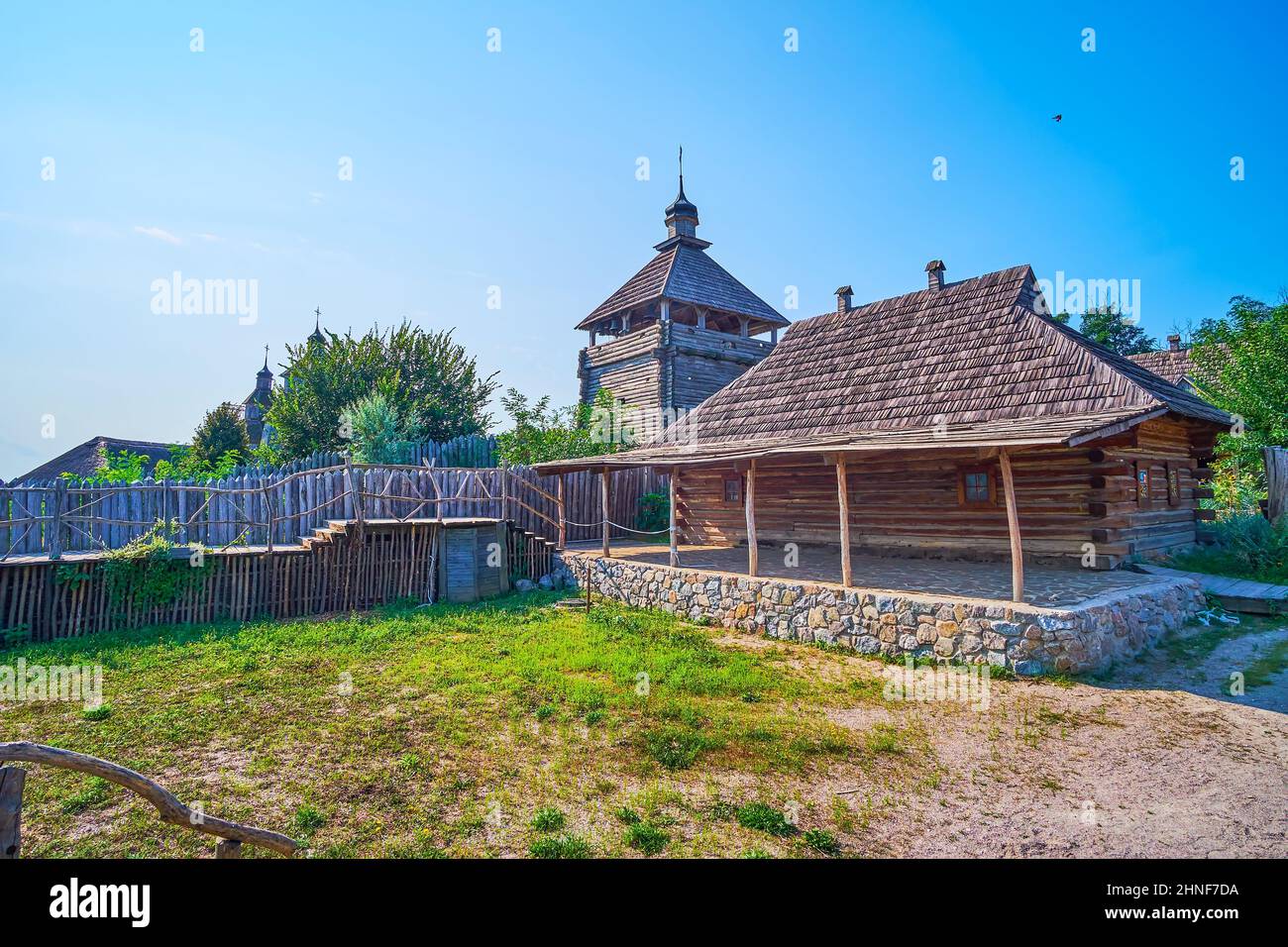 Log stockade tower hi-res stock photography and images - Alamy