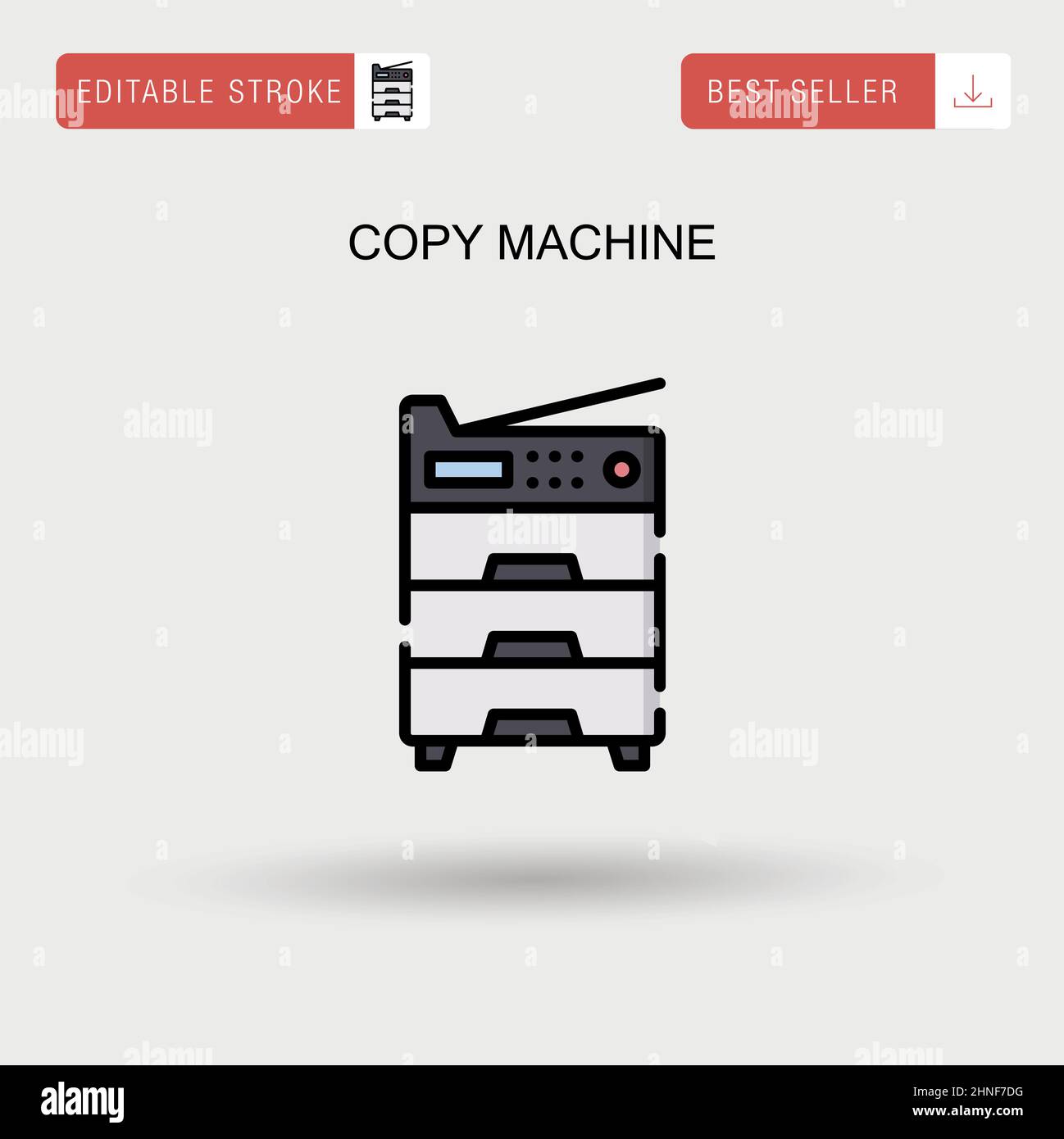 Copy machine Simple vector icon Stock Vector Image & Art - Alamy