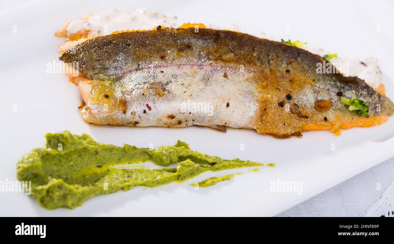 Brook trout fillet hi-res stock photography and images - Alamy