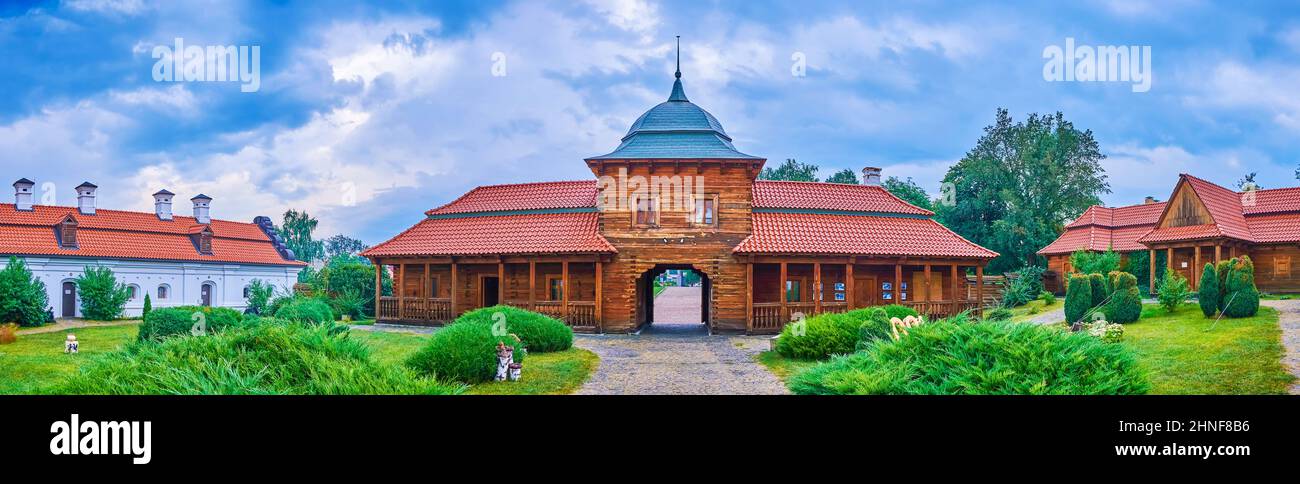 CHYHYRYN, UKRAINE - AUGUST 26, 2021: Panorama of the reconstructed ...