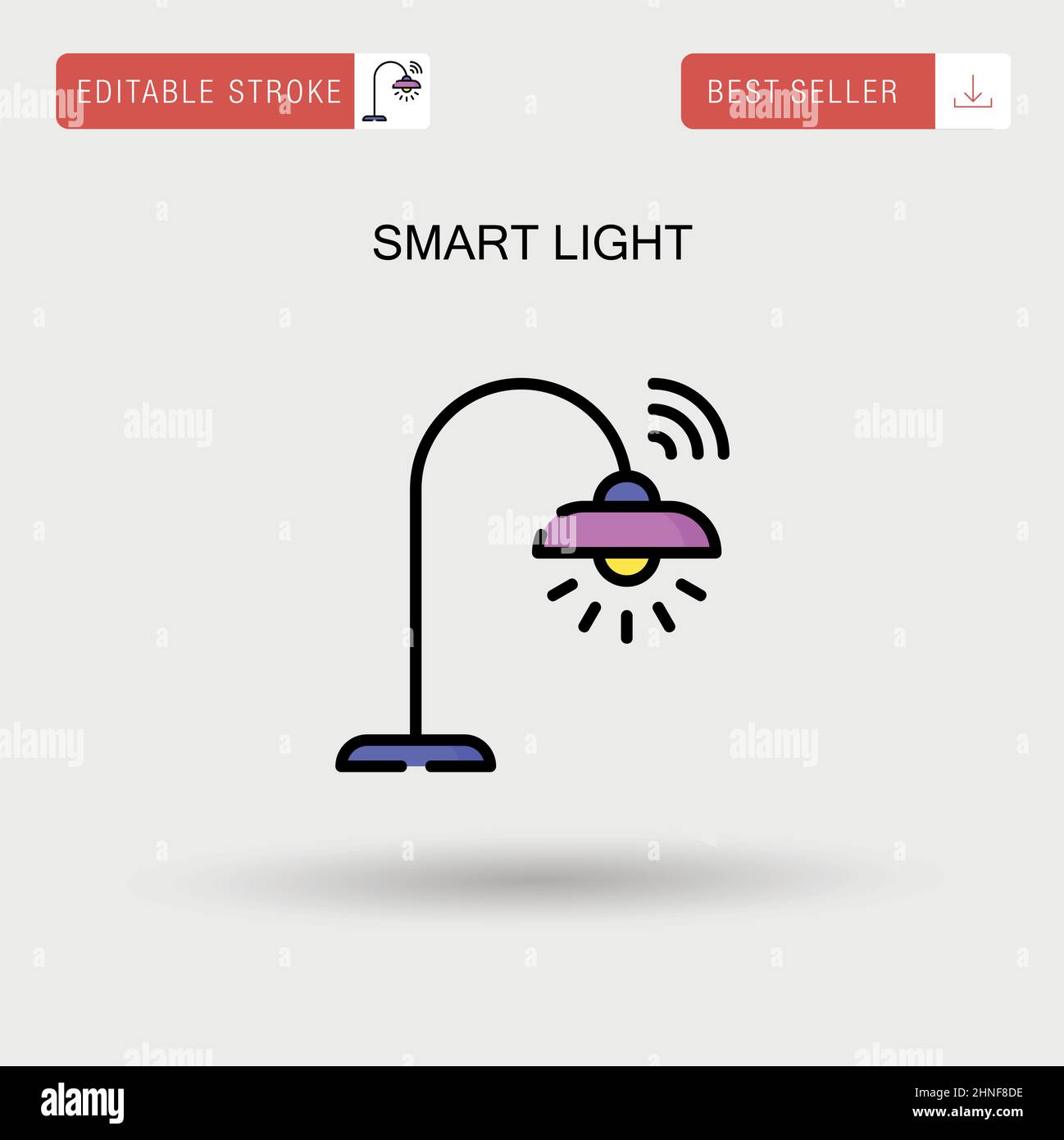 Smart light Simple vector icon Stock Vector Image & Art - Alamy