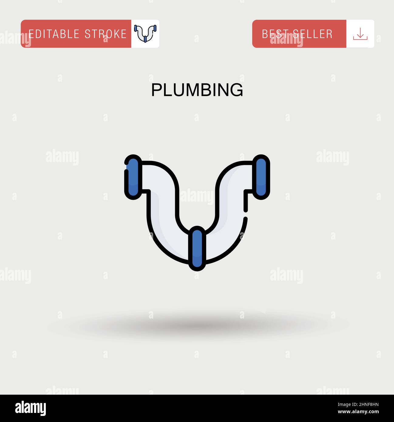 Plumbing Simple vector icon Stock Vector Image & Art - Alamy