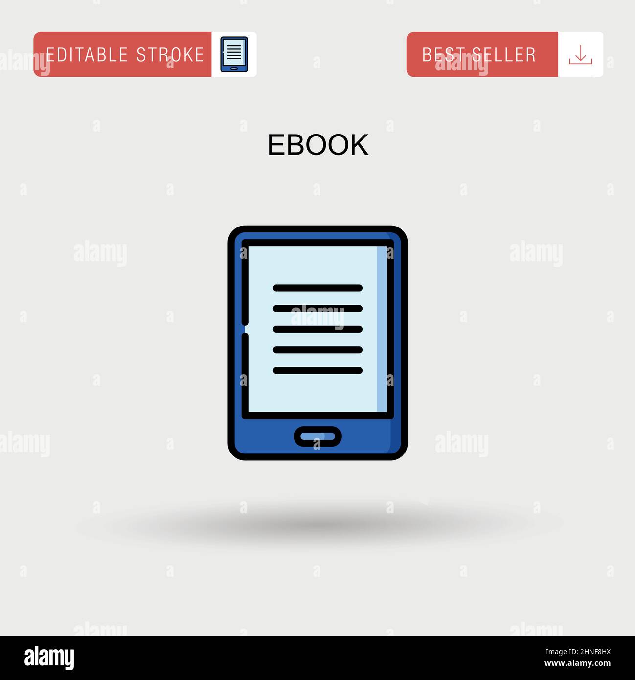 Person reading e book Stock Vector Images - Alamy