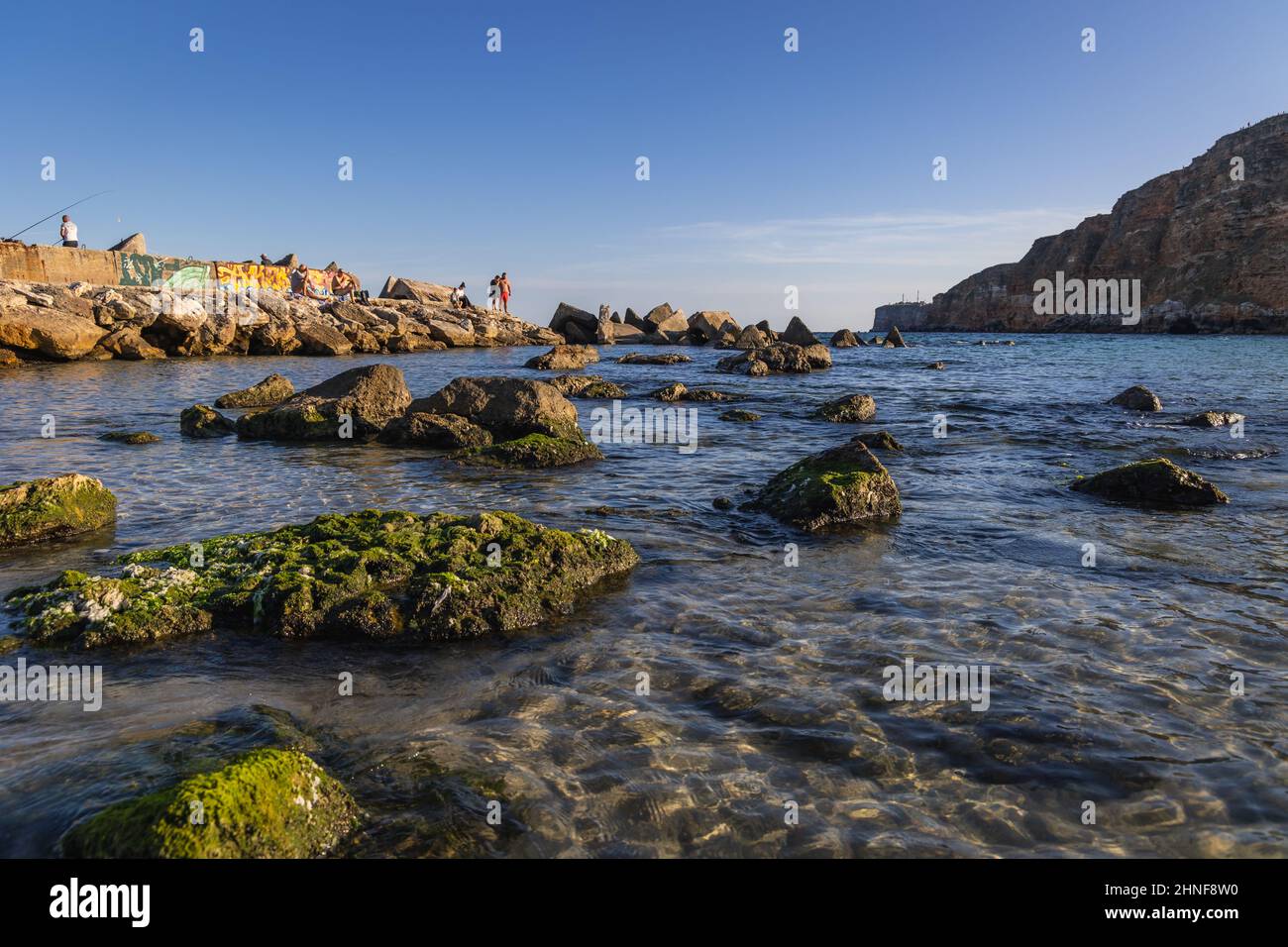 Bolata bay and beach near Balgarevo village in Kaliakra Nature Reserve ...