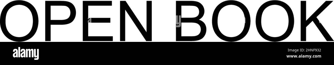 Open book Simple vector icon. Illustration symbol design template for ...