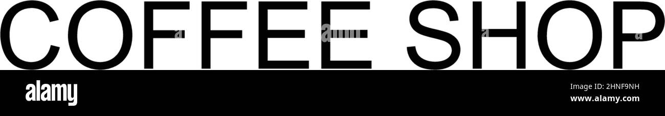 Coffee shop Simple vector icon. Illustration symbol design template for ...