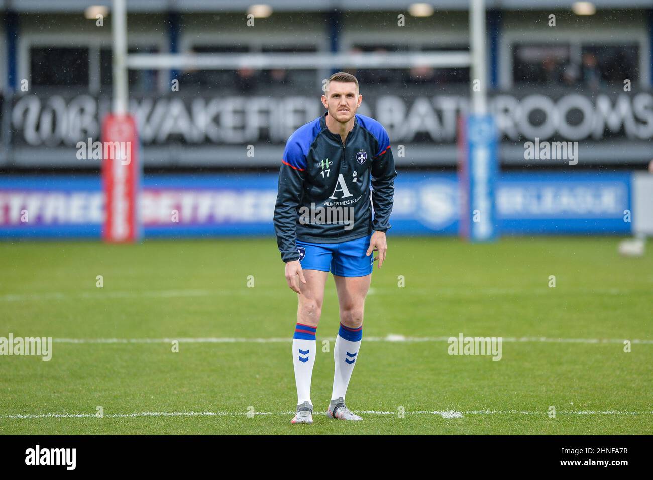Wakefield, England - 13 February 2022 - Wakefield Trinity's Lee Gaskell ...