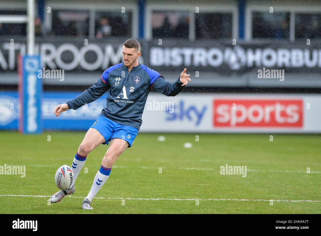 Wakefield, England - 13 February 2022 - Wakefield Trinity's Lee Gaskell ...