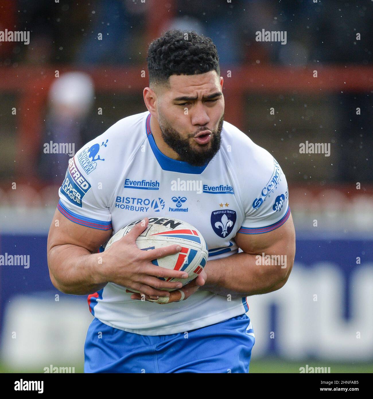 Wakefield, England - 13 February 2022 - Wakefield Trinity's Kelepi ...
