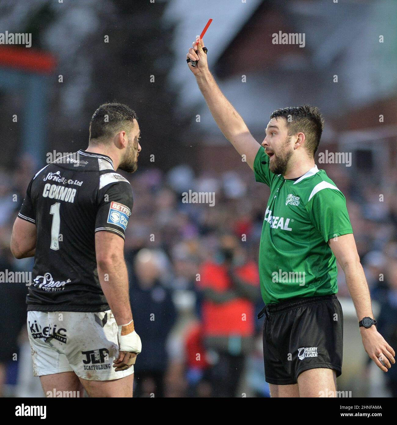 Wakefield, England - 13 February 2022 - Jake Connor (1) of Hull FC ...
