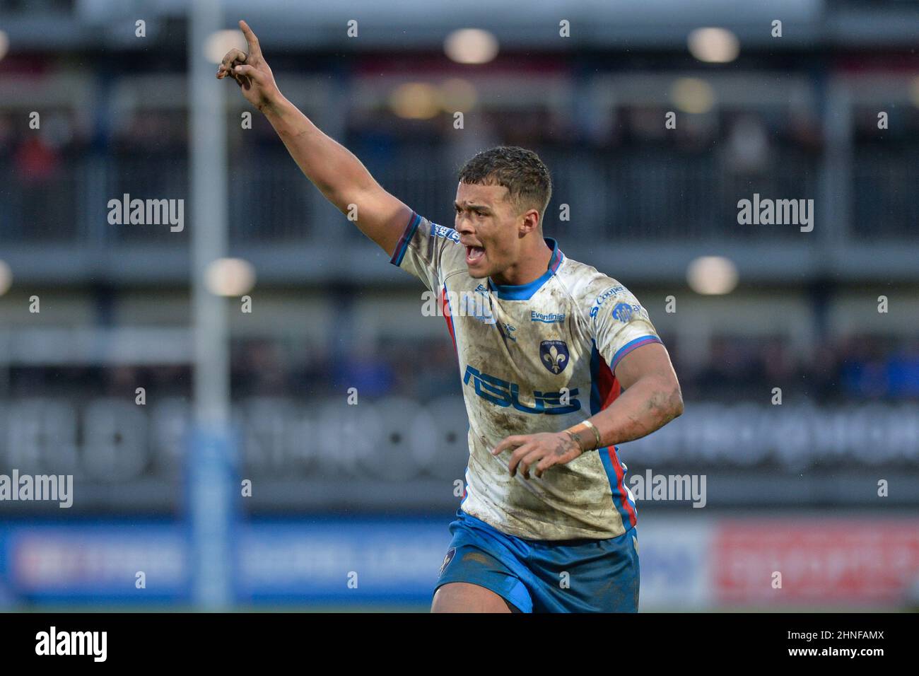 Wakefield, England - 13 February 2022 - Wakefield Trinity's Corey Hall ...