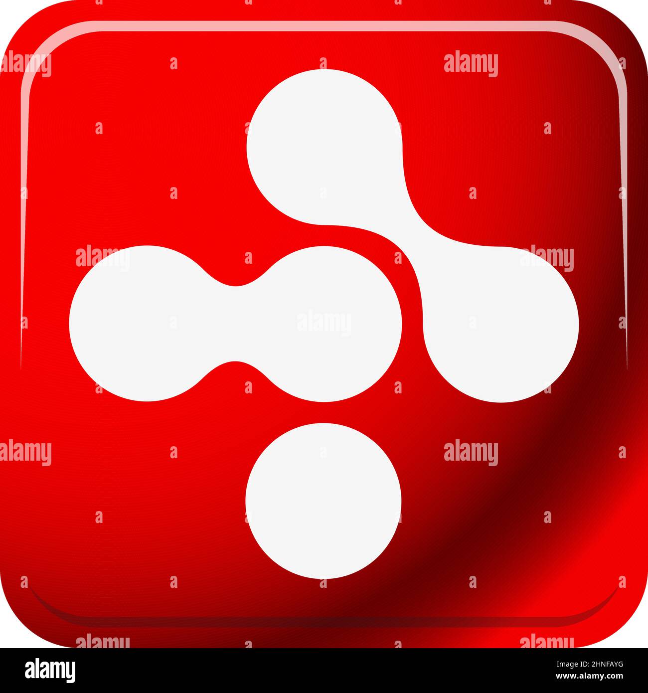 Connected Circles Nodes As Technology Tech Electronics And Connection Icon Symbol Stock