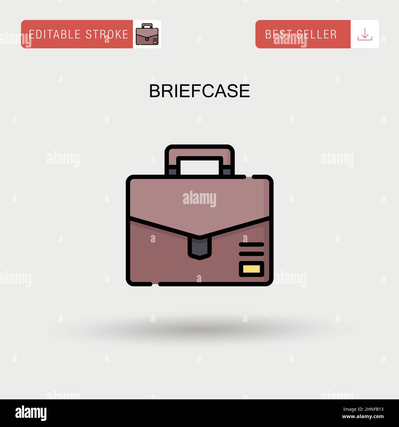 Business briefcase icon hi-res stock photography and images - Alamy