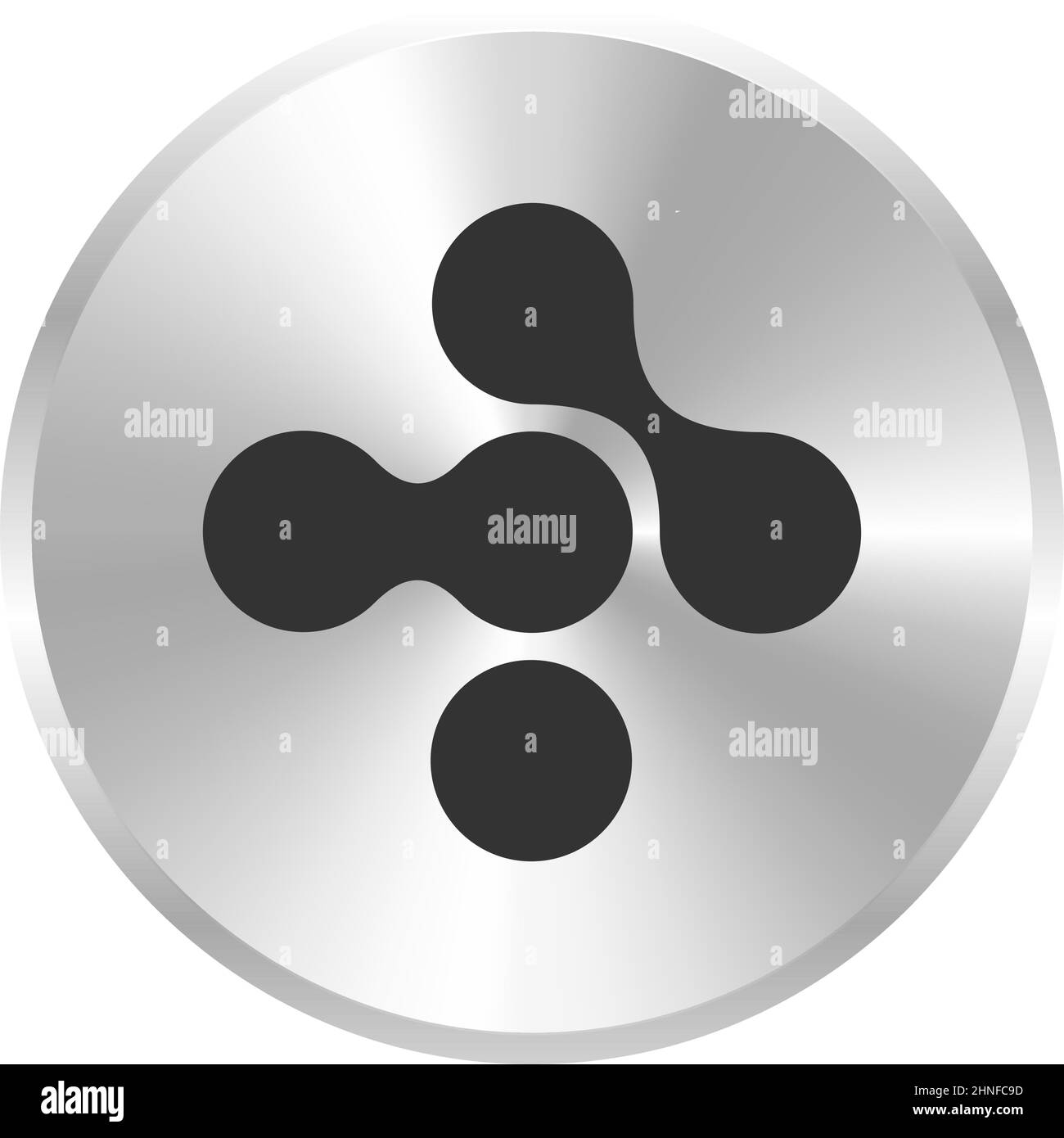 Connected circles, nodes as technology, tech, electronics and ...