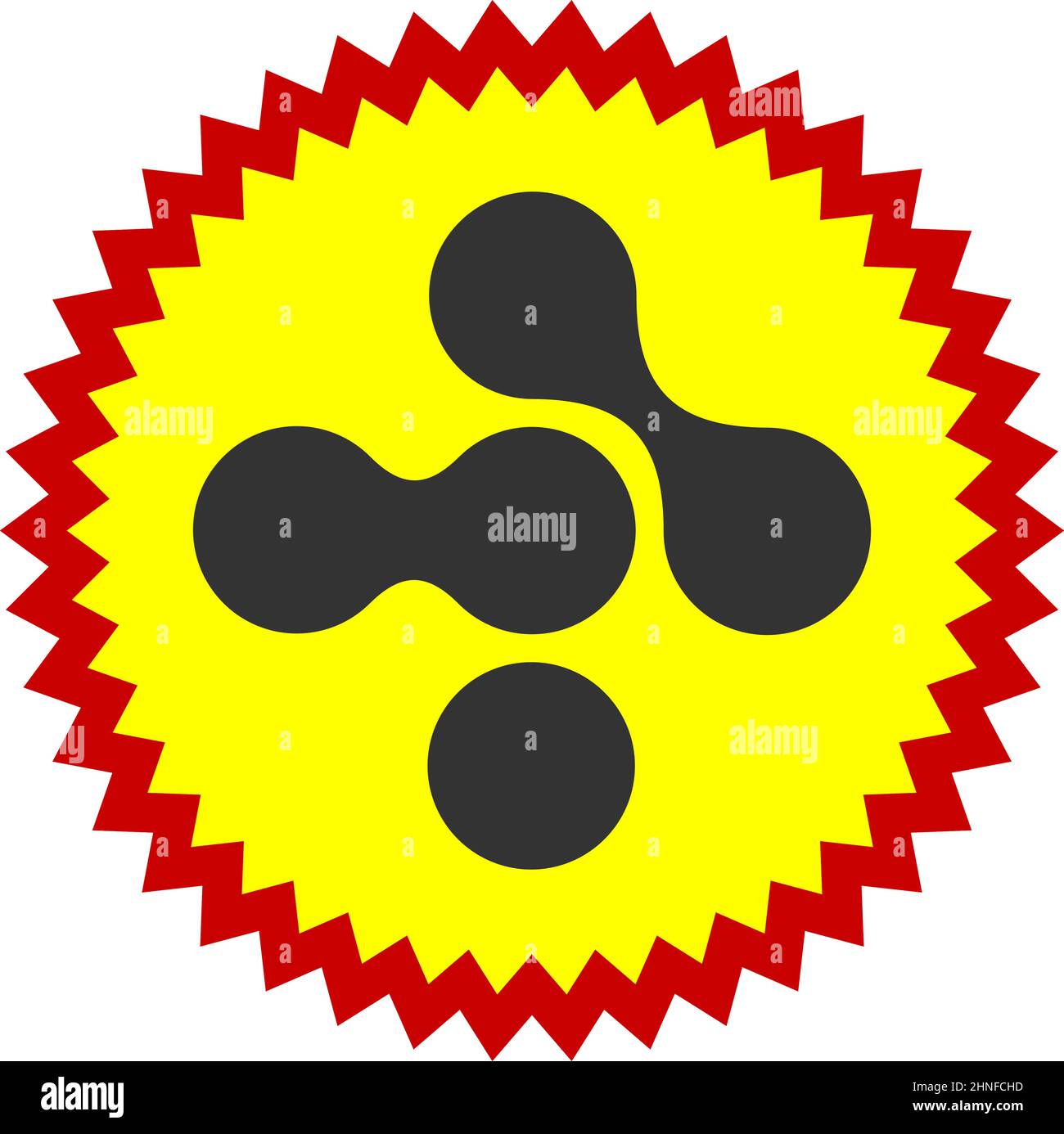 Connected circles, nodes as technology, tech, electronics and ...