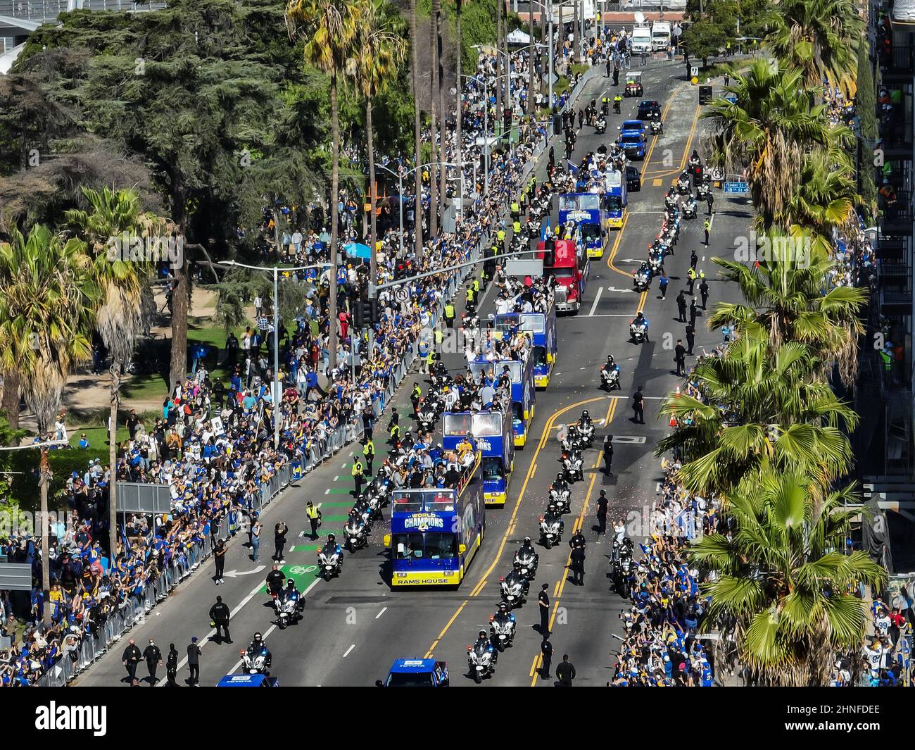 Los Angeles Rams Celebrate Super Bowl Championship With Parade and ...