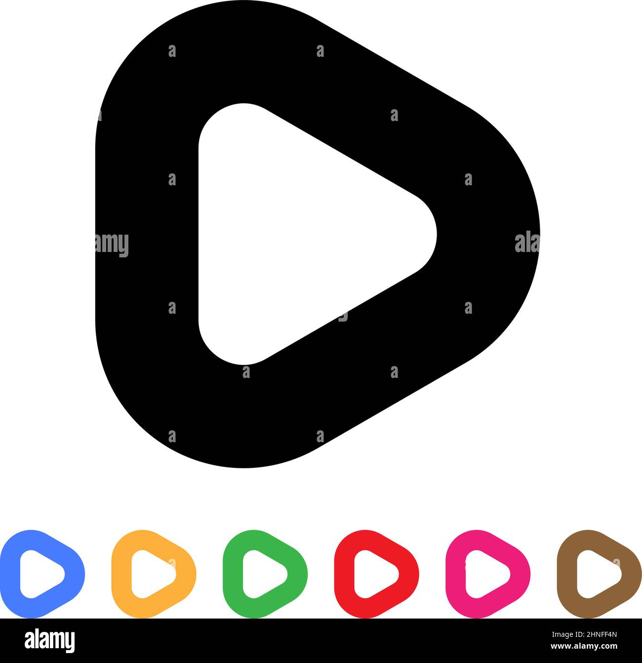 Play, start button icon vector illustration - stock vector illustration ...