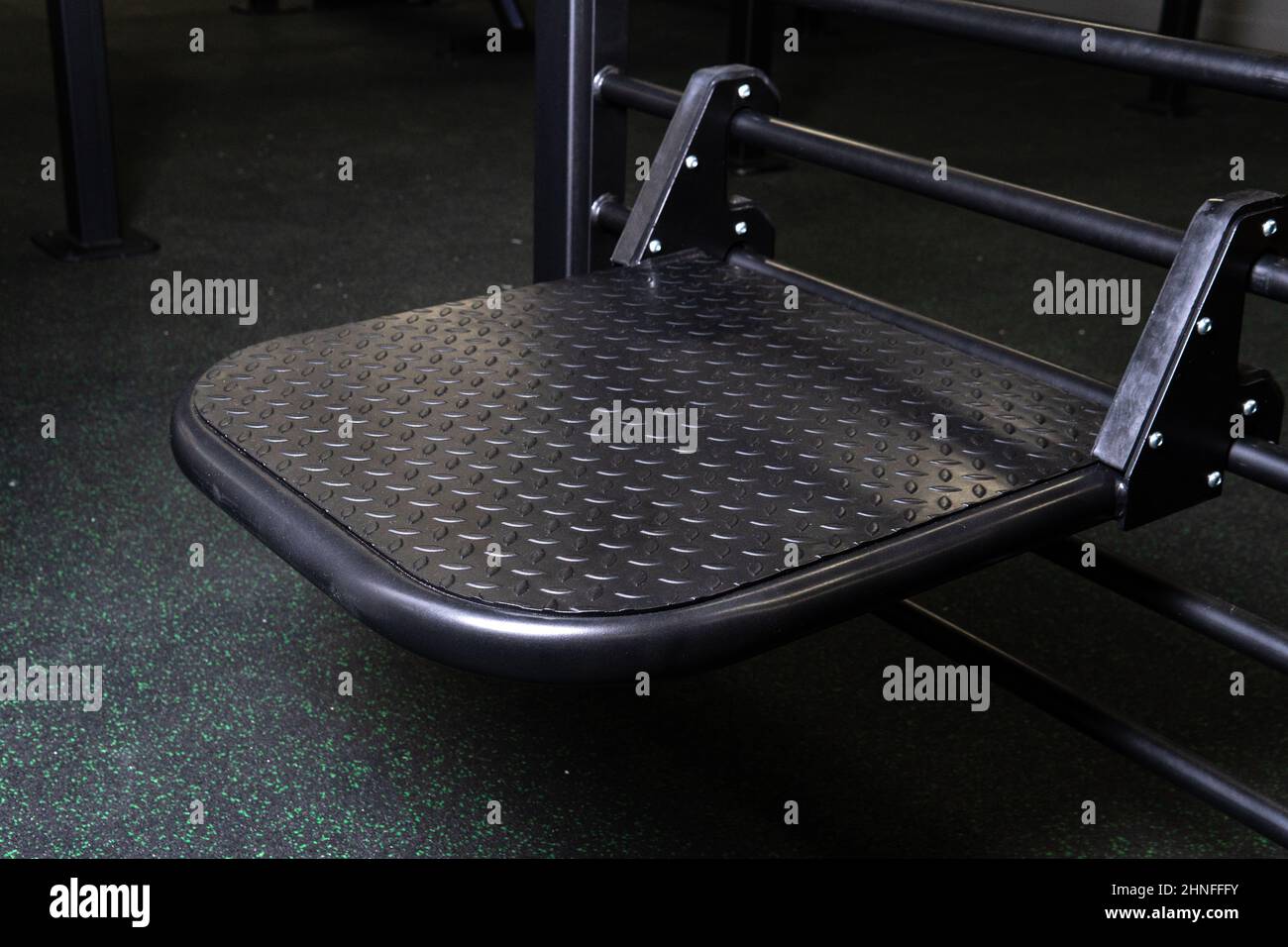 Multi-functioning platform for jumping installed on the stairs for ...