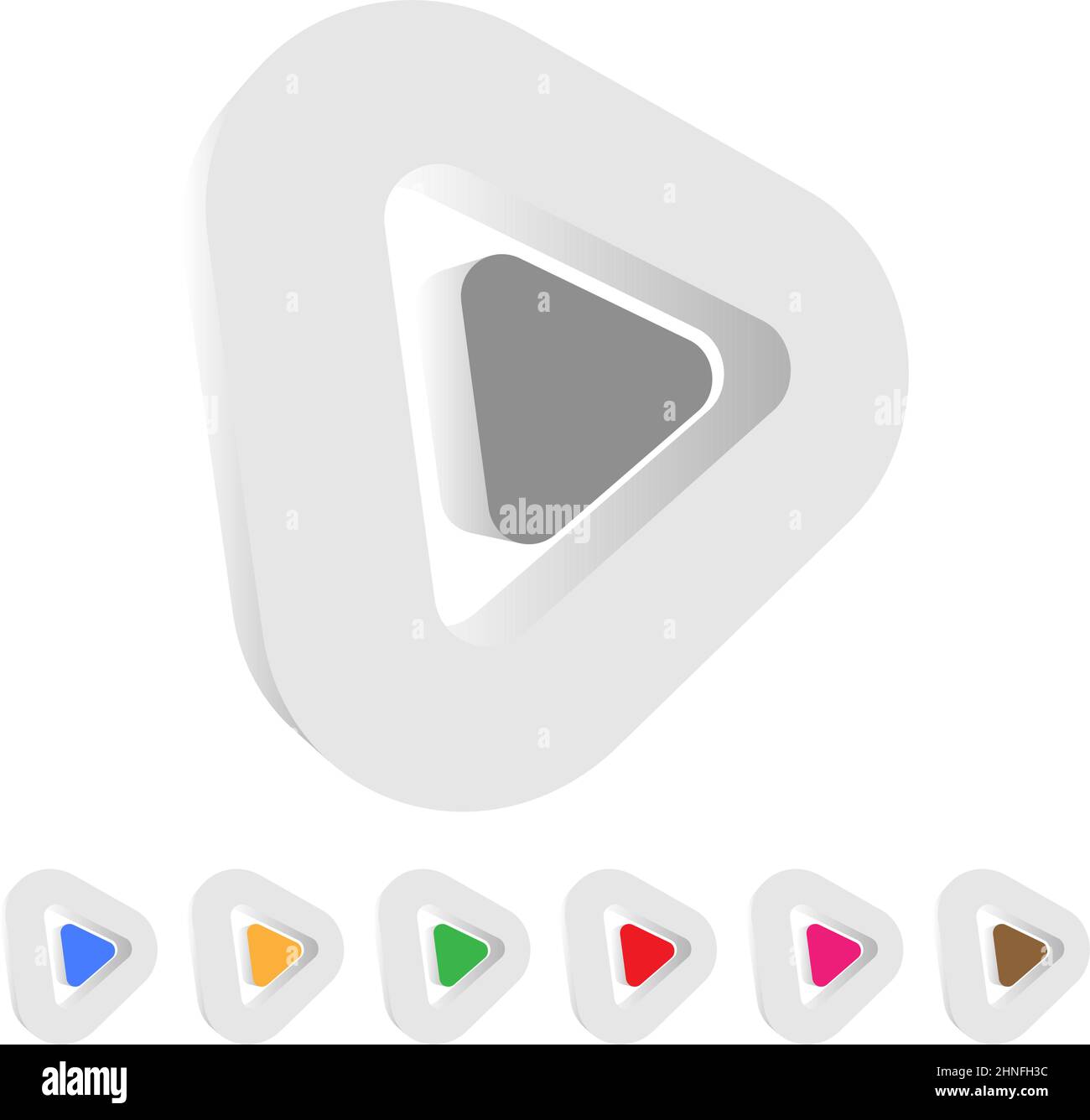 Play, start button icon vector illustration - stock vector illustration ...