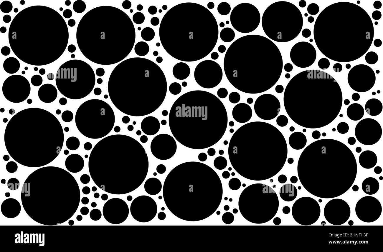 Random dots, circles. Dotted, speckles pattern. Pointillist ...