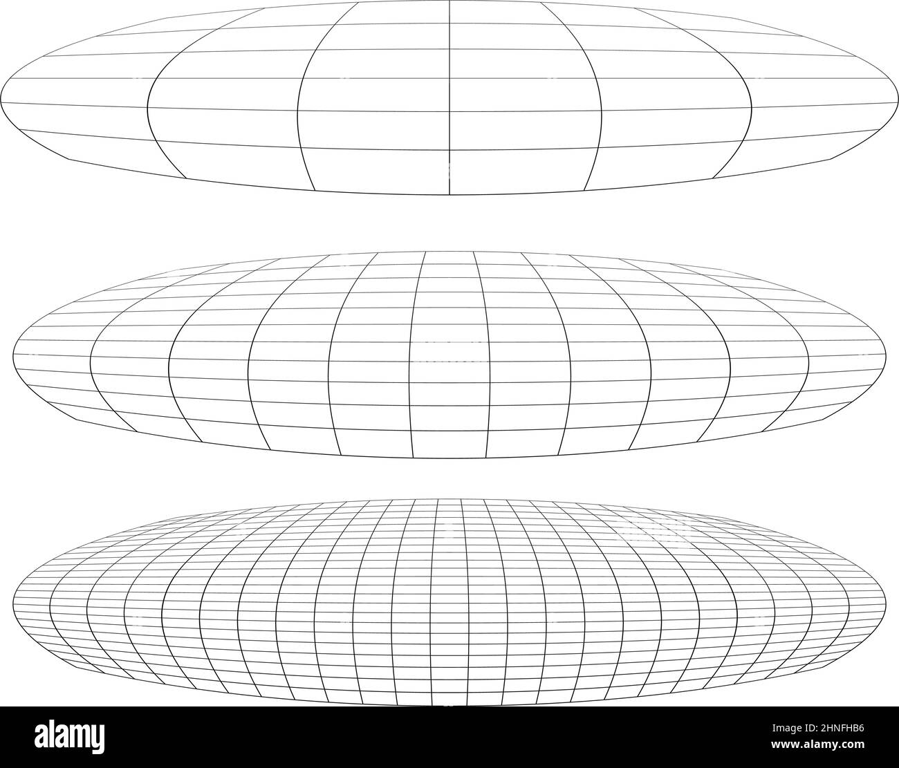 Graticule grid, mesh plane with deform, distortion effect. Reticulate ...