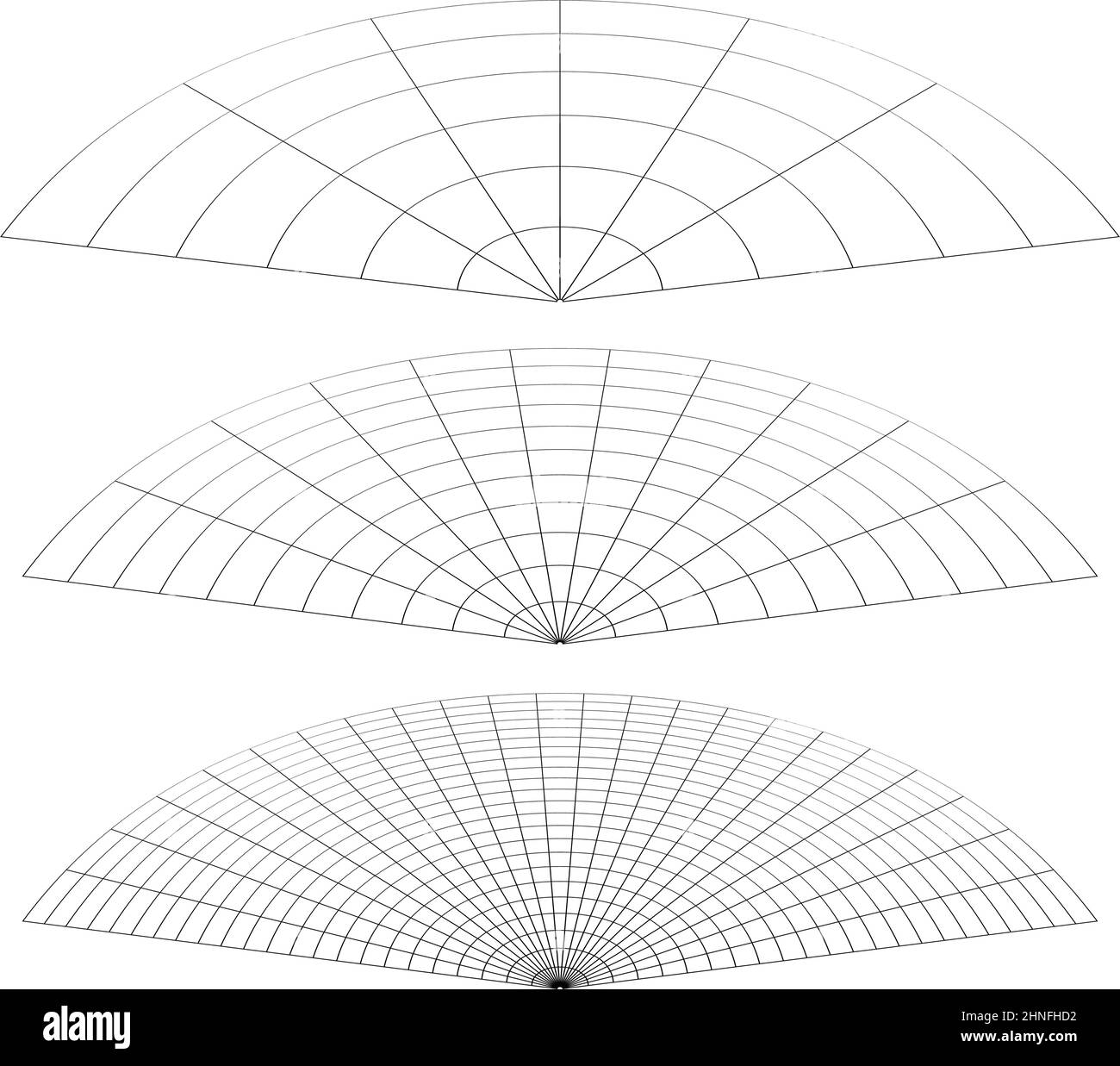 Graticule grid, mesh plane with deform, distortion effect. Reticulate, grate, plexus abstract ...