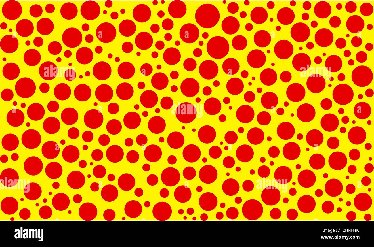 Pop art, polka dot, circles dotted random pattern, texture and ...