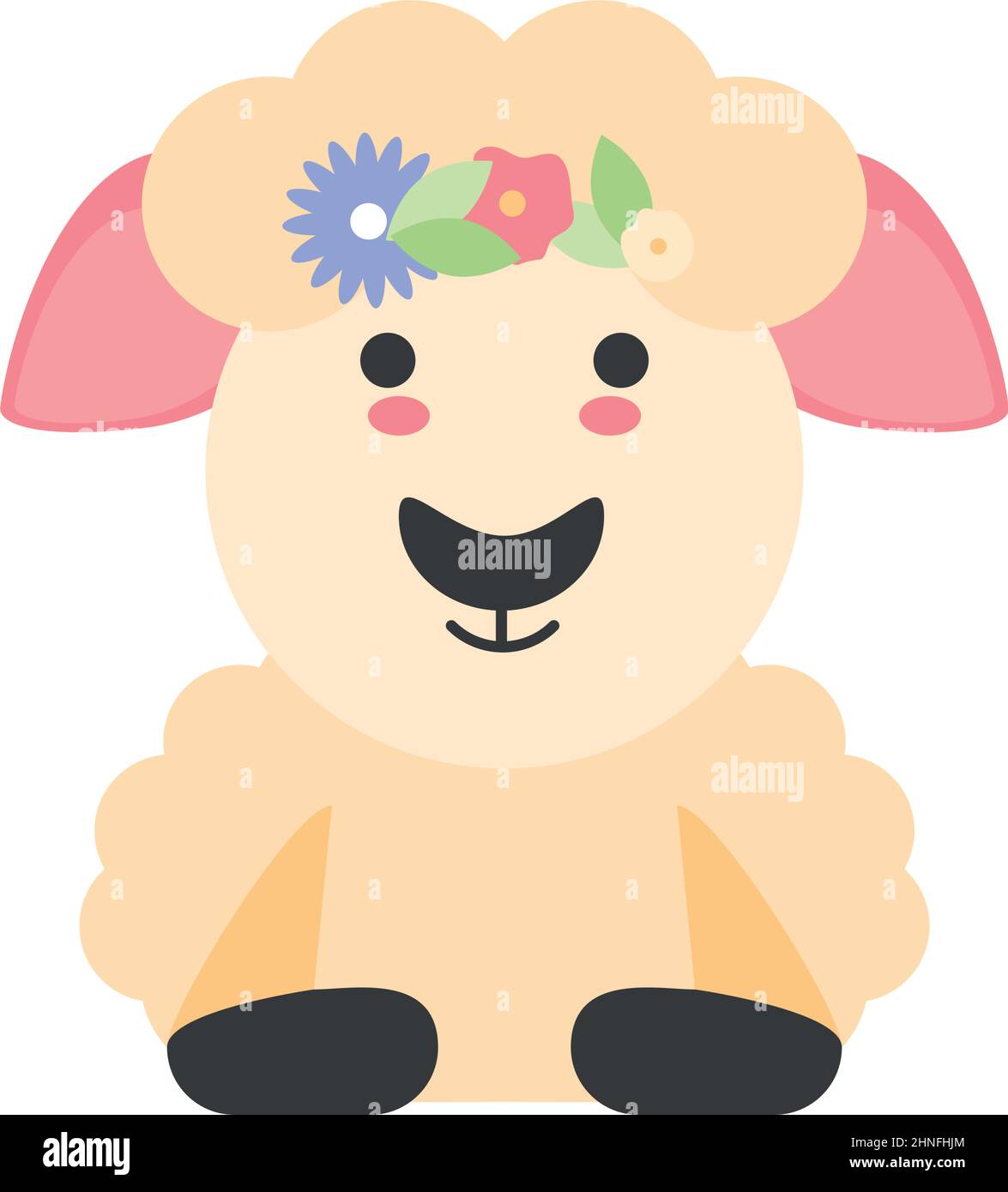 sheep spring animal Stock Vector Image & Art - Alamy