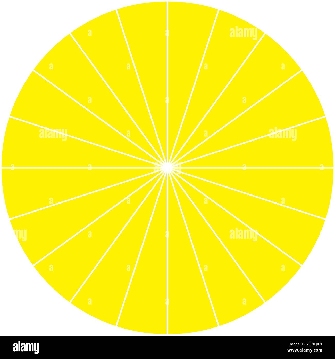 Pie chart, pie graph circle circular diagram from 2 to 65 sections ...