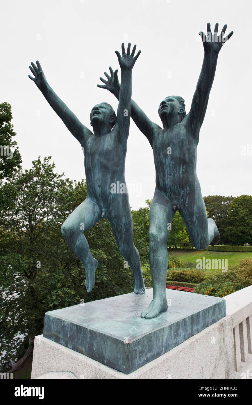 Sculptures in the Vigeland Sculpture Park, Oslo, Norway Stock Photo - Alamy