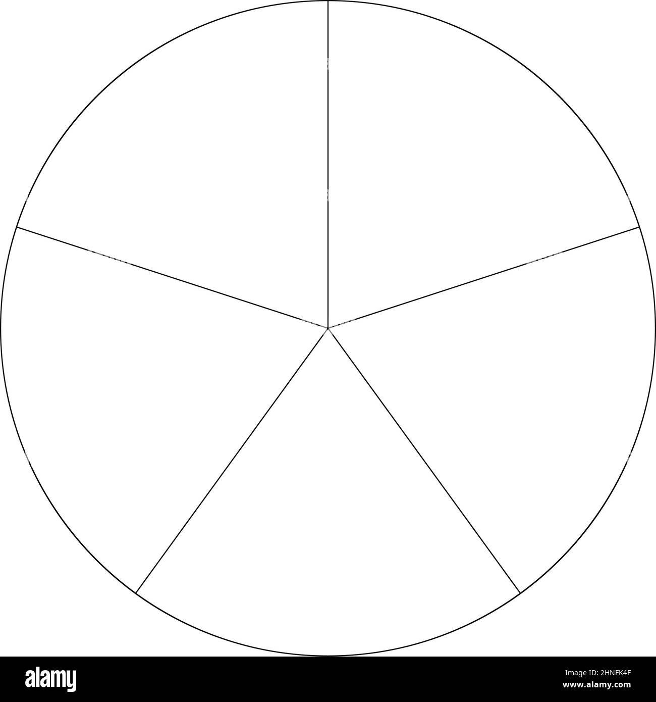 Pie chart, pie graph circle circular diagram from 2 to 65 sections ...