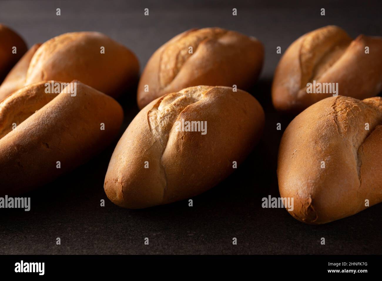 Bolillos. Traditional mexican bakery. White bread commonly used to ...