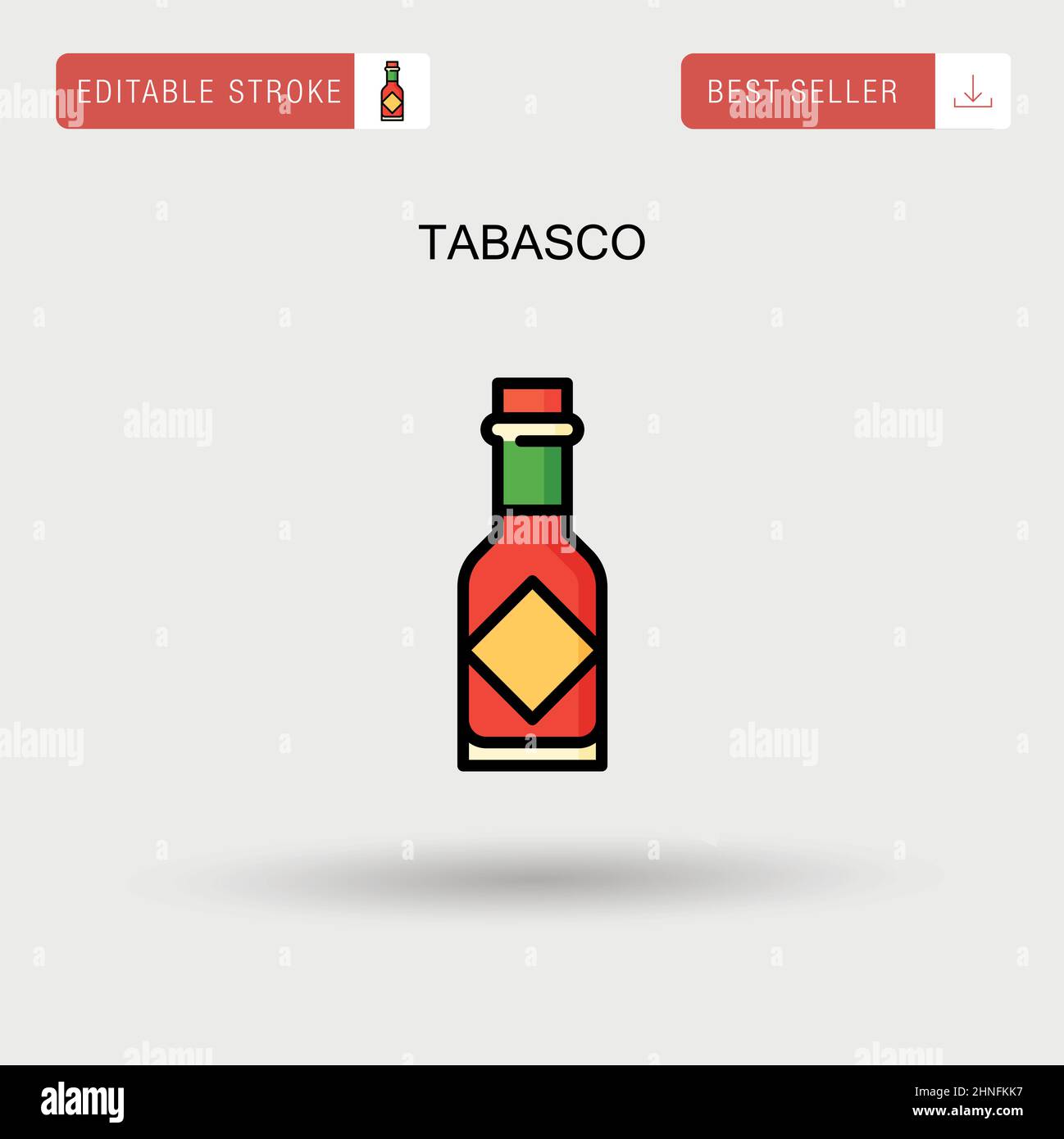 Tabasco Simple vector icon Stock Vector Image & Art - Alamy