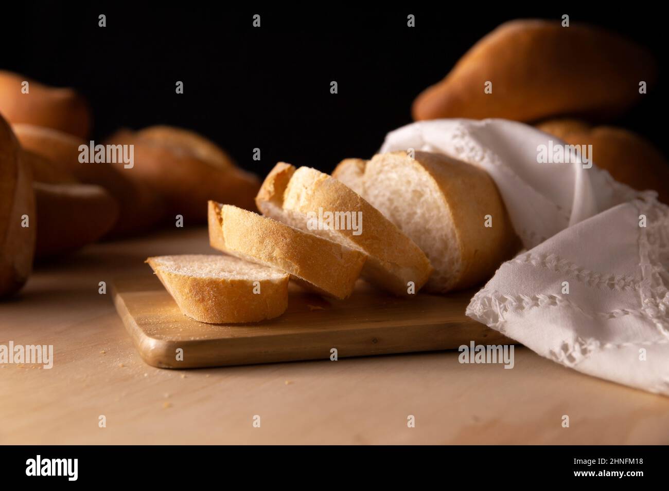 Bolillos. Traditional mexican bakery. White bread commonly used to ...