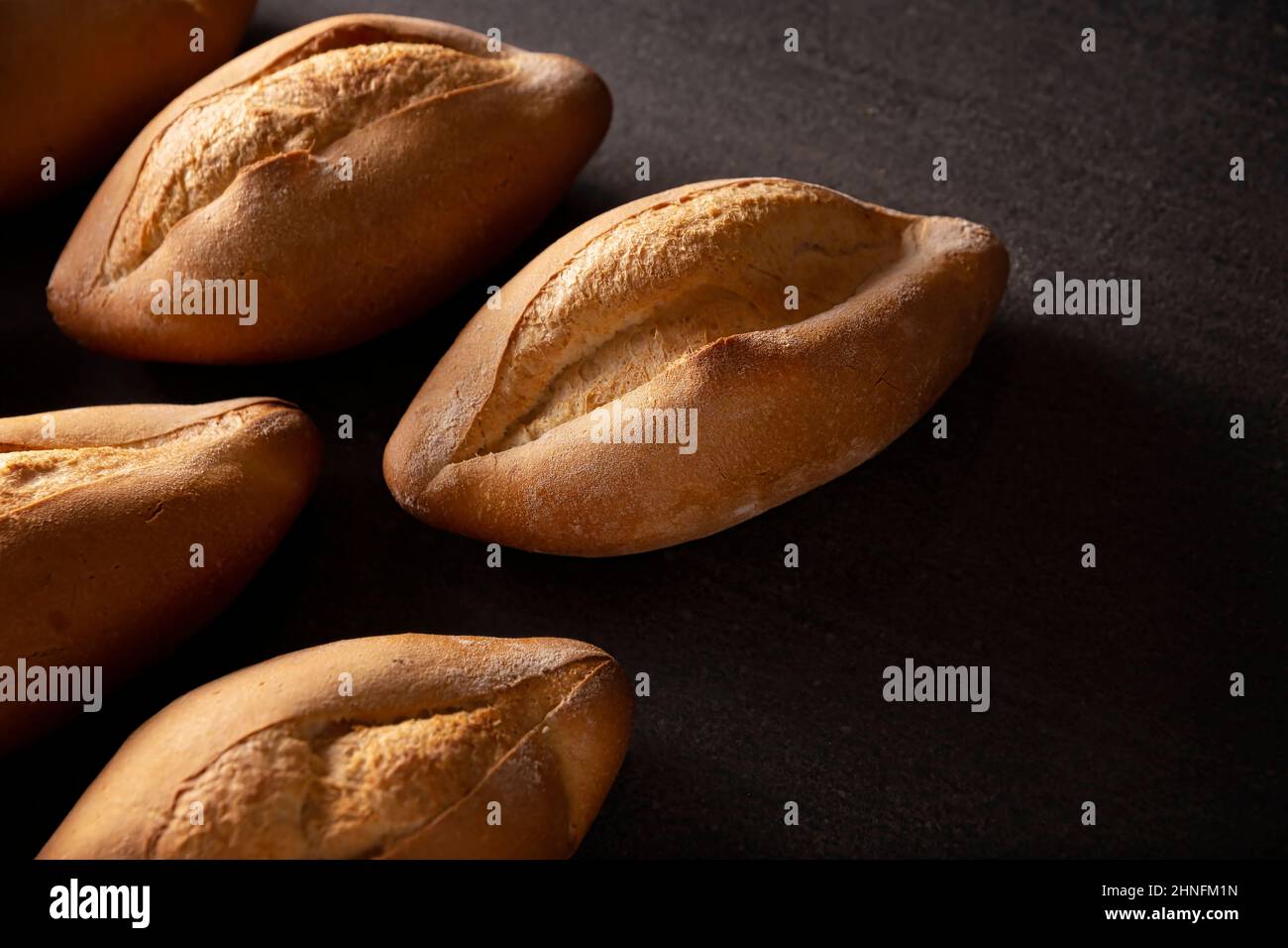 Bolillos. Traditional mexican bakery. White bread commonly used to ...