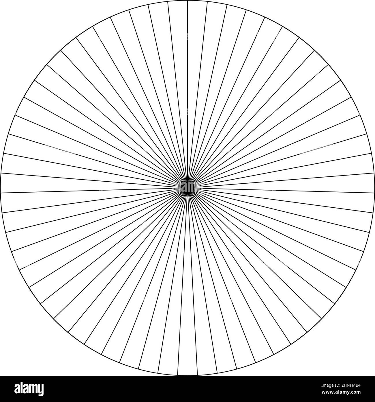 Pie chart, pie graph circle circular diagram from 2 to 65 sections ...