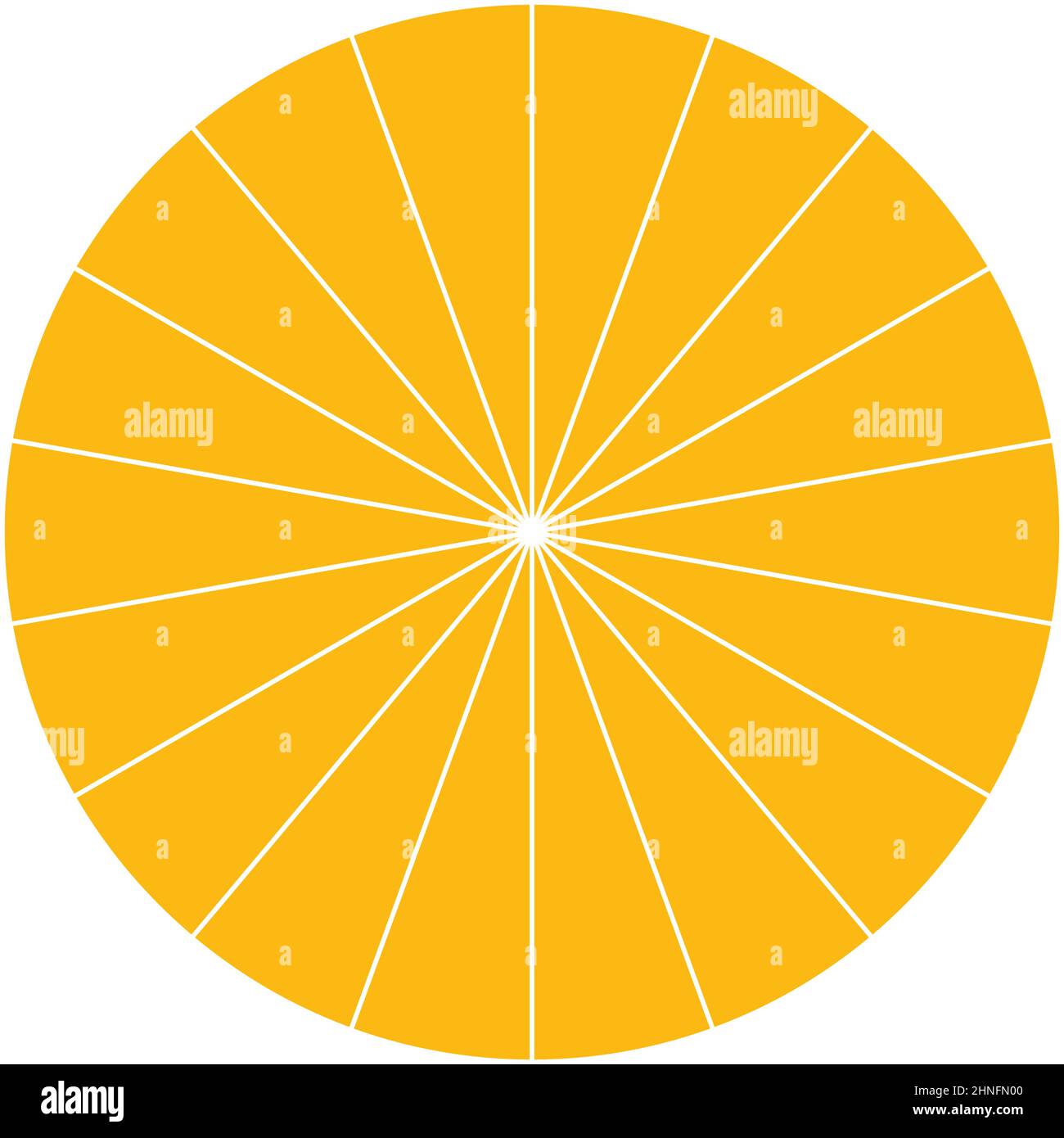 Pie chart, pie graph circle circular diagram from 2 to 65 sections ...