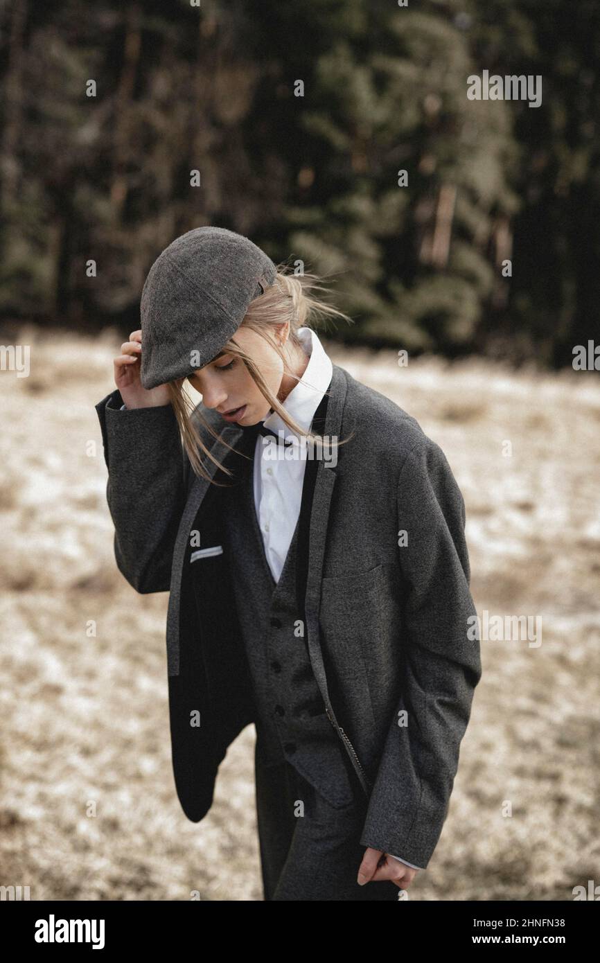 Adult woman in meadow hi-res stock photography and images - Alamy