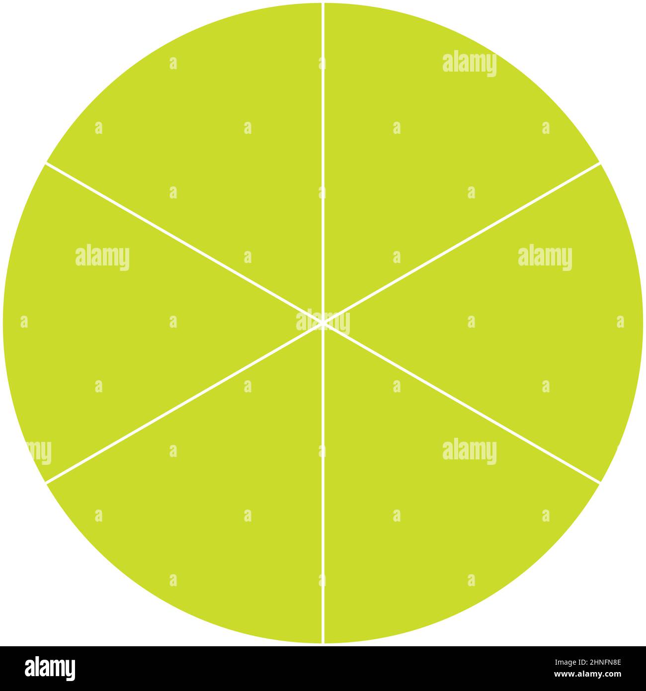 Pie chart, pie graph circle circular diagram from 2 to 65 sections ...
