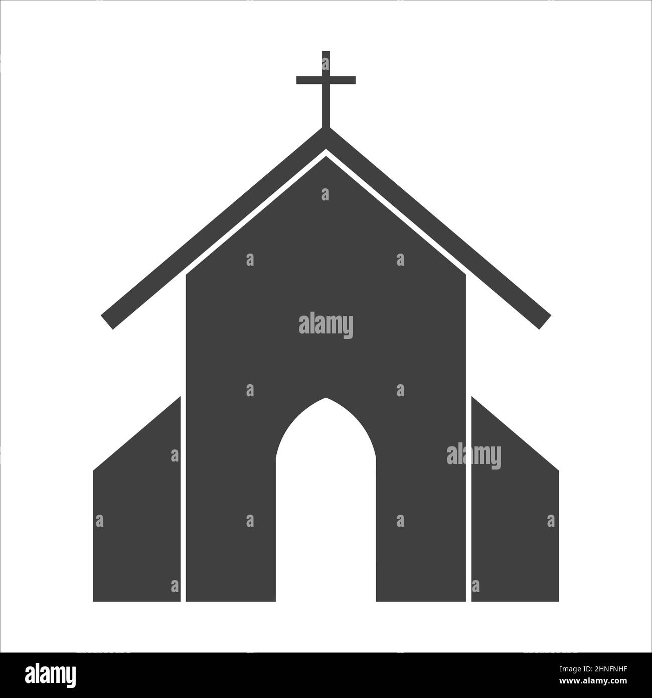 White traditional church modern Black and White Stock Photos & Images ...