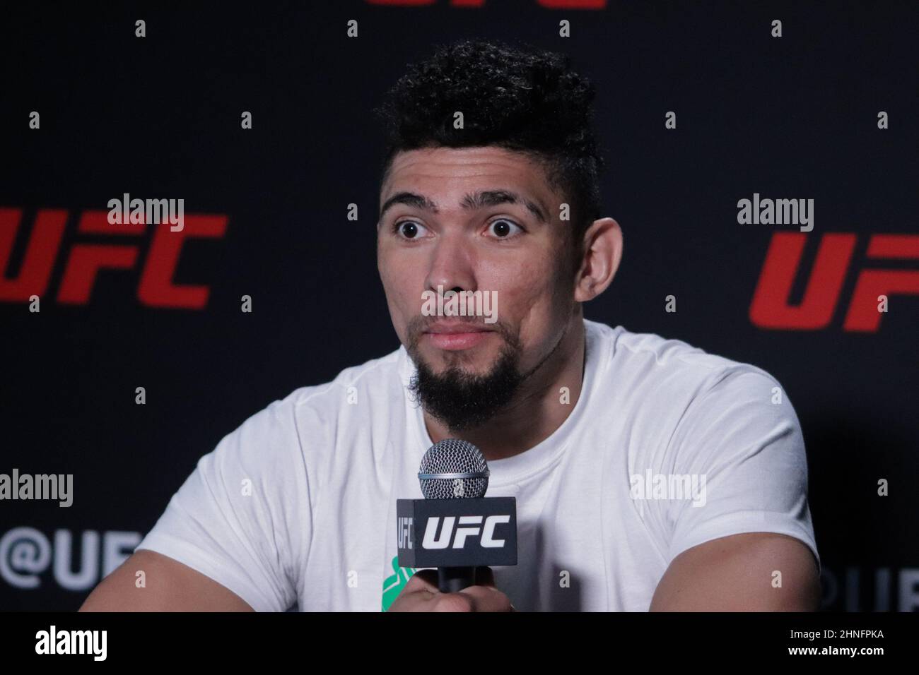 LAS VEGAS, NV - FEBRUARY 16: Johnny Walker interacts with media during ...