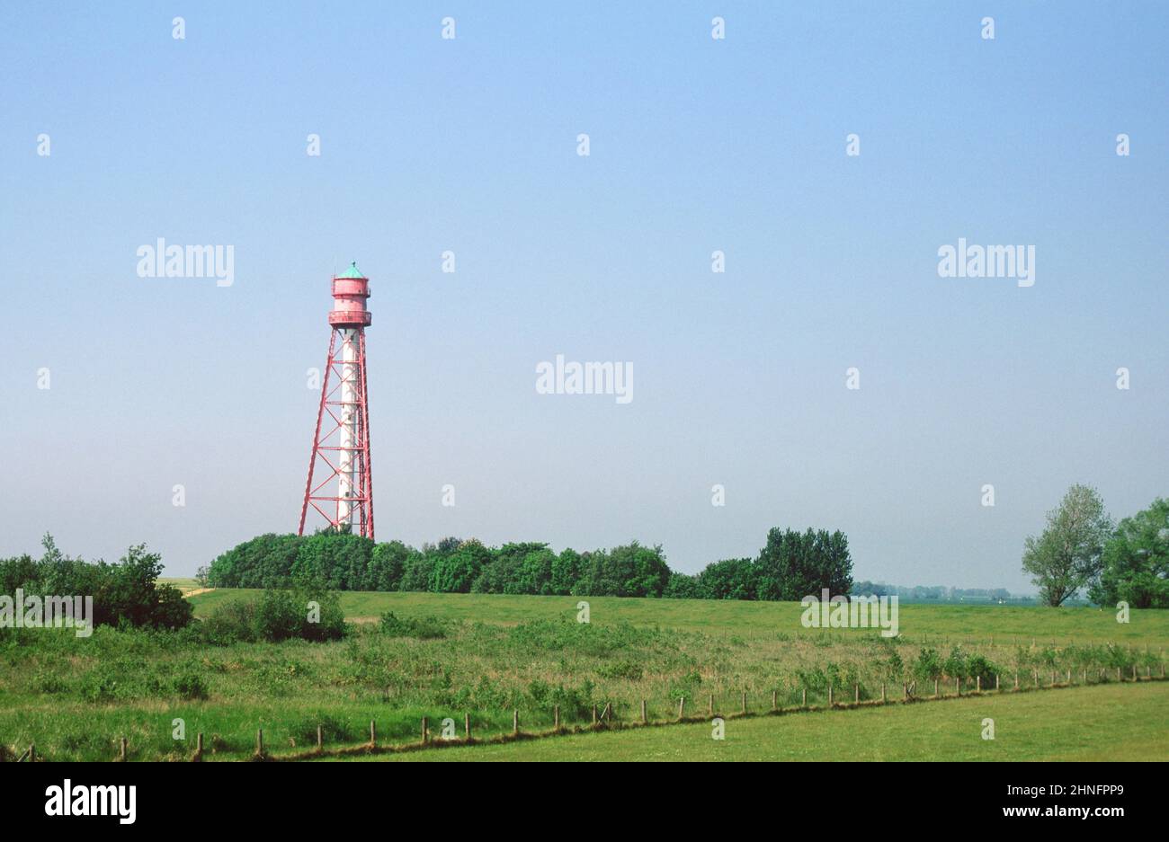 The highest lighthouse in Germany, Campen lighthouse, Ems, East Frisia ...