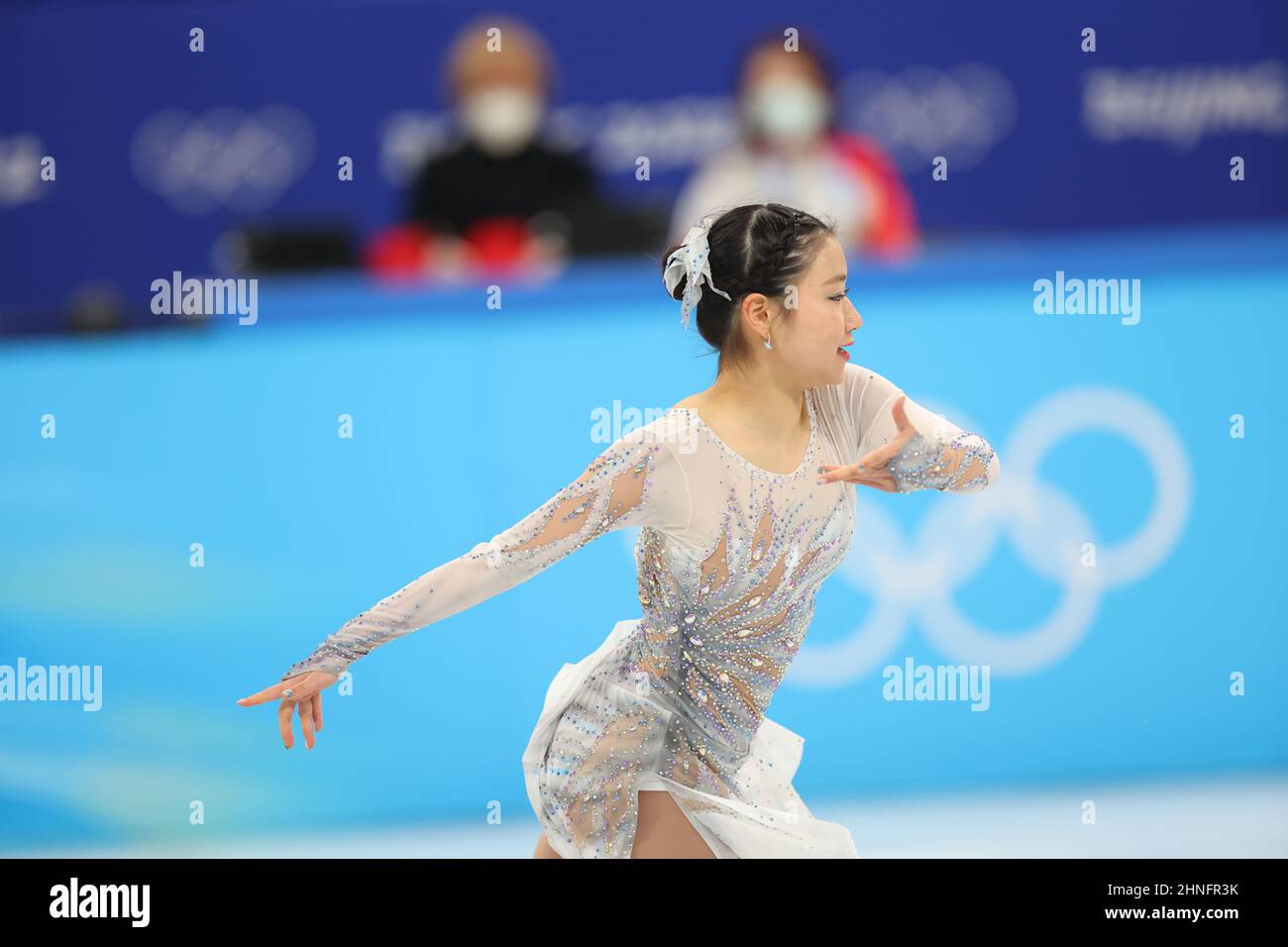 Beijing, China. 15th Feb, 2022. Mana Kawabe (JPN) Figure Skating ...