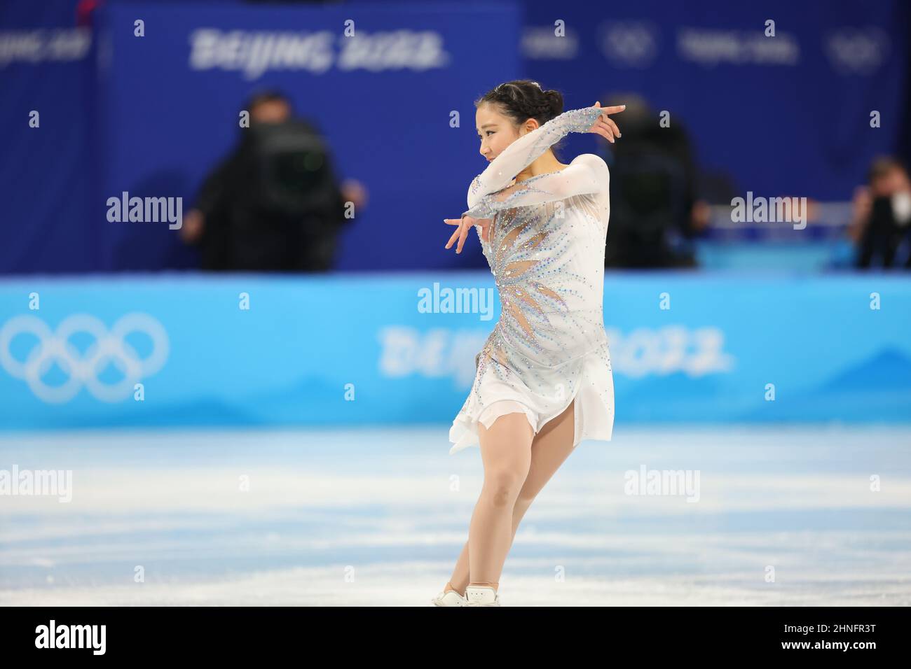 Beijing, China. 15th Feb, 2022. Mana Kawabe (JPN) Figure Skating ...