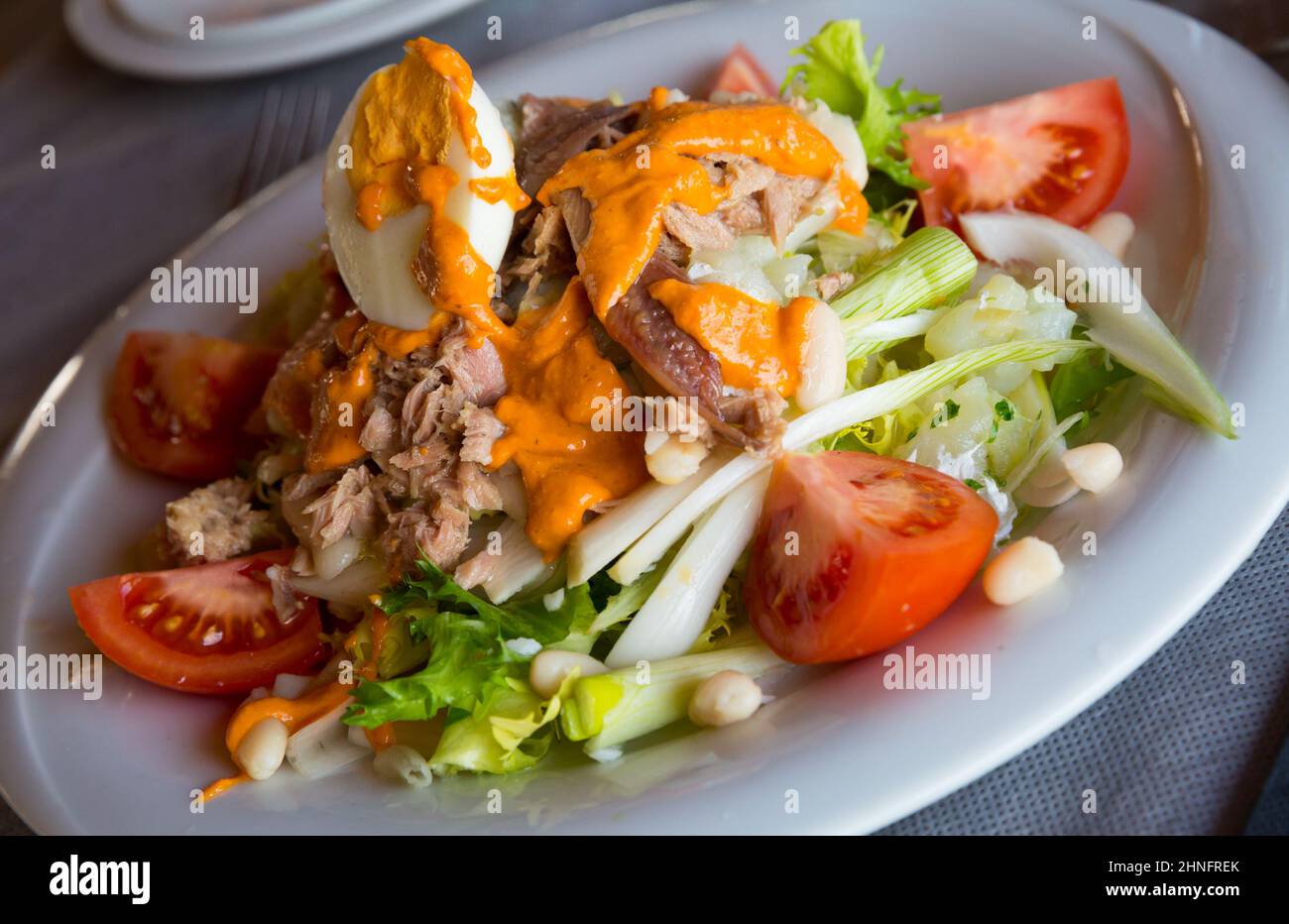 Xatonada salad - Catalan cuisine Stock Photo - Alamy