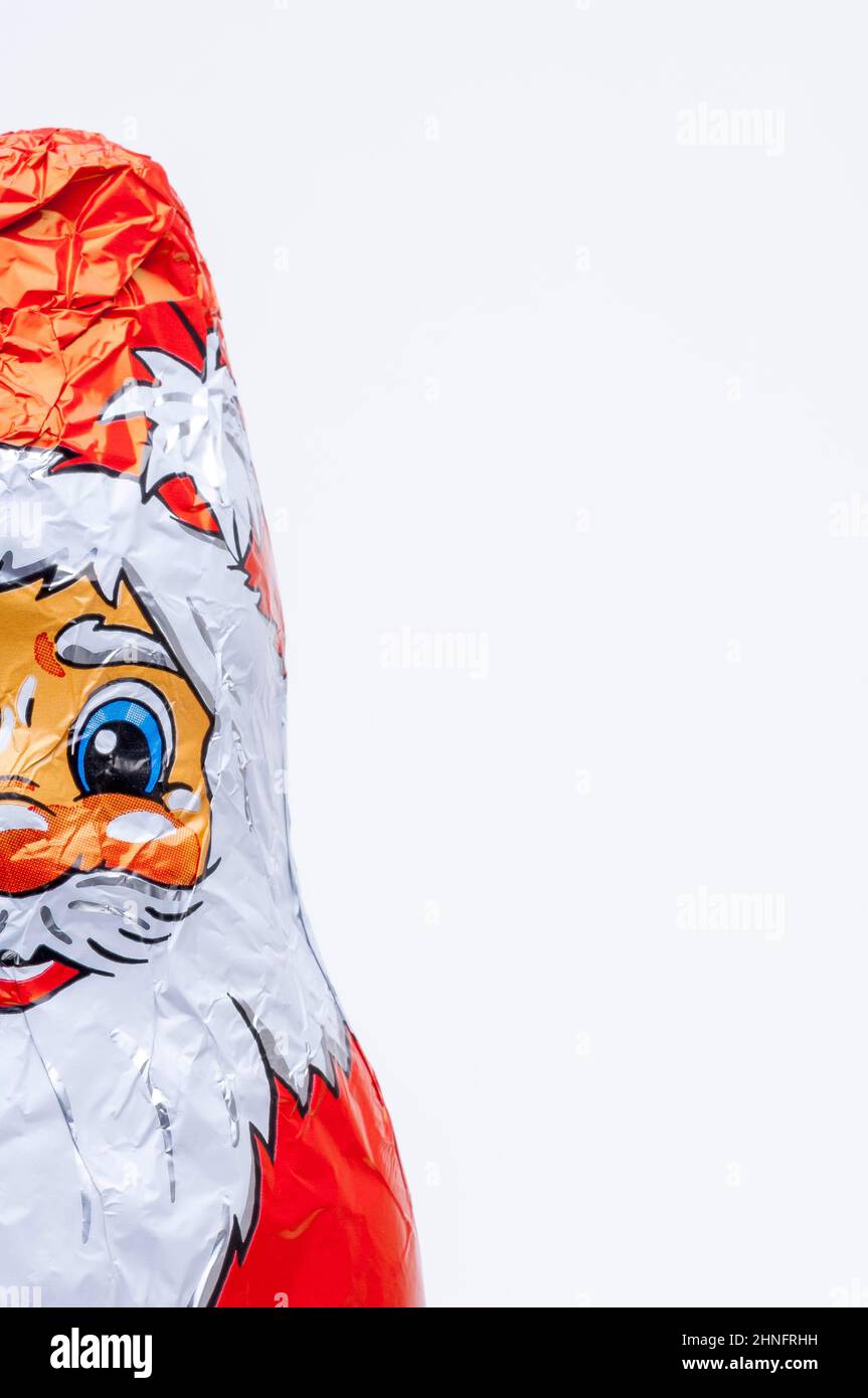 Chocolate Father Christmas Stock Photo - Alamy