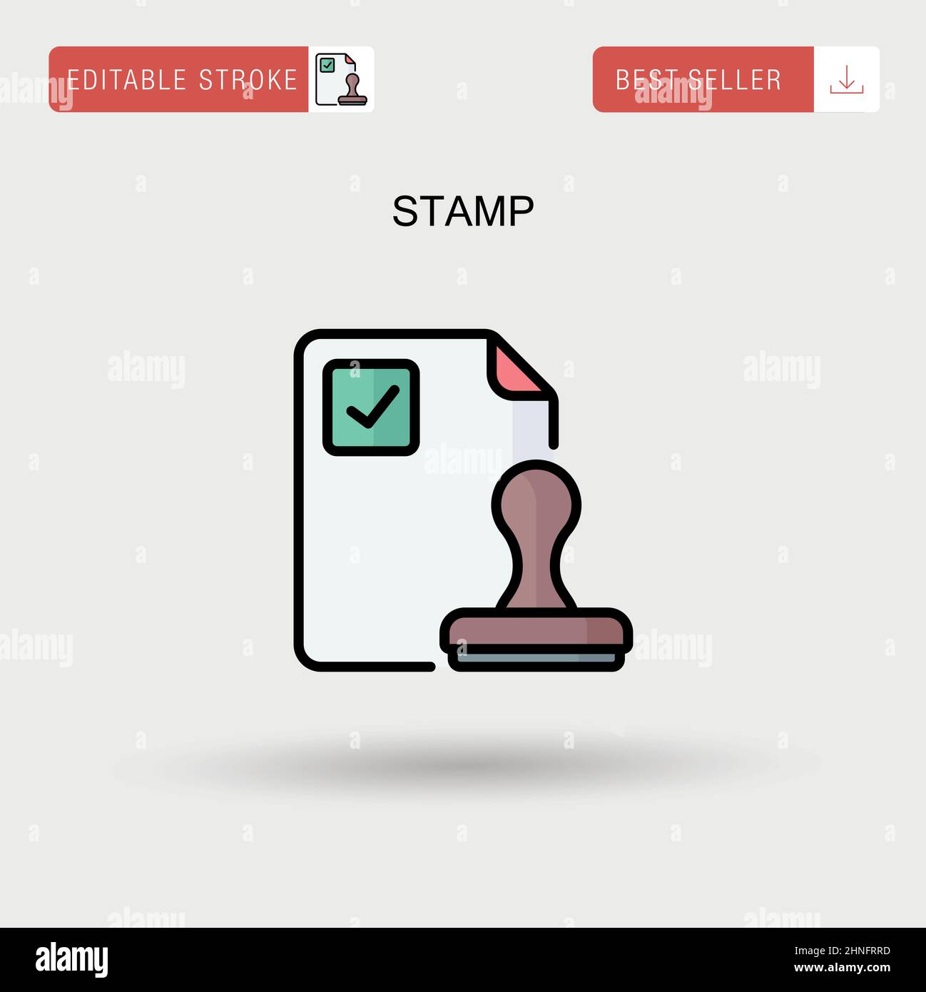 Empty stamp label icon vector hi-res stock photography and images - Alamy