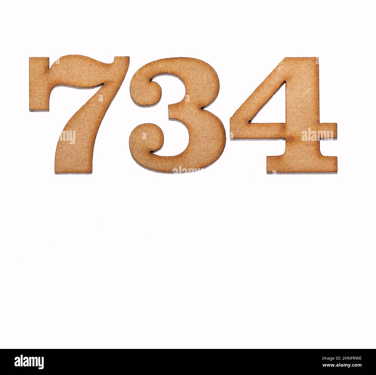 Number 734 Cut Out Stock Images & Pictures - Alamy